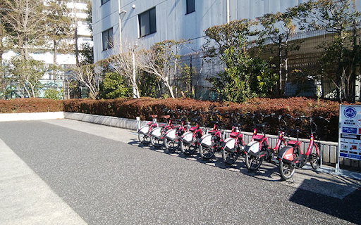 H1-96.越中島公園(ドコモ・バイクシェア,江東区臨海部コミュニティサイクル)のレンタサイクル(自転車)・シェアサイクルポート情報 | RYDE CYCLE ライドサイクル