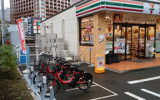 C5-14.セブン-イレブン 港区汐彩橋店(ドコモ・バイクシェア,港区自転車シェアリング)のレンタサイクル(自転車)・シェアサイクルポート情報 | RYDE CYCLE ライドサイクル