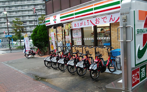 C5-21.セブン-イレブン 芝浦3丁目店(ドコモ・バイクシェア,港区自転車シェアリング)のレンタサイクル(自転車)・シェアサイクルポート情報 | RYDE CYCLE ライドサイクル